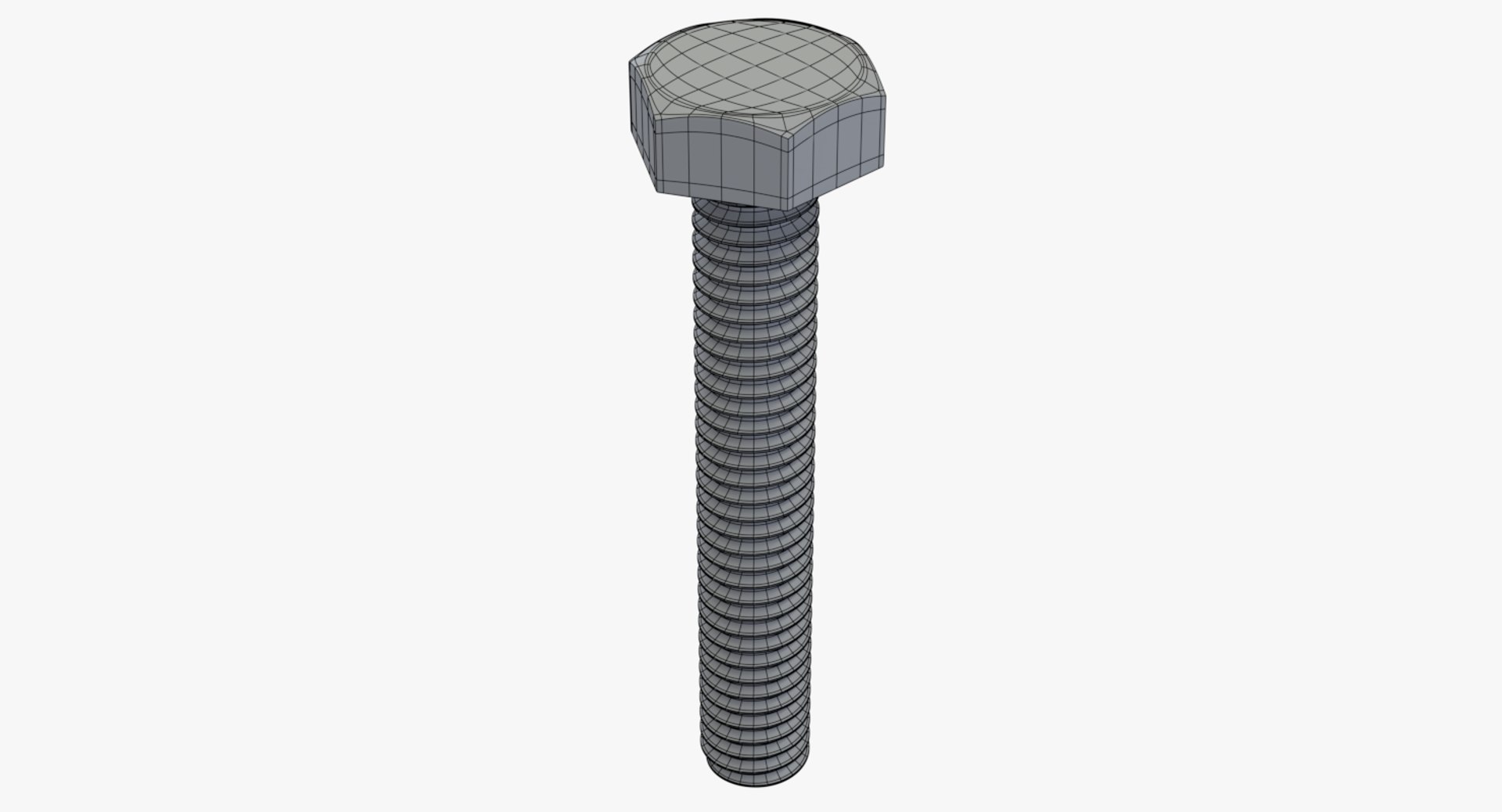 3D Hex Bolt M4x25 - TurboSquid 1355160