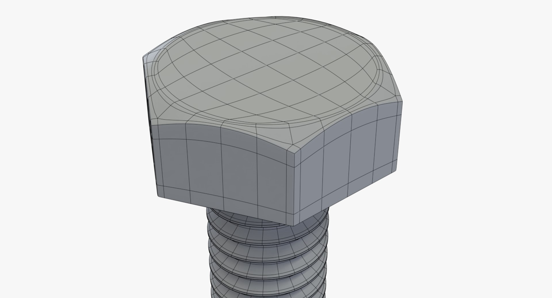 3D Hex Bolt M4x25 - TurboSquid 1355160