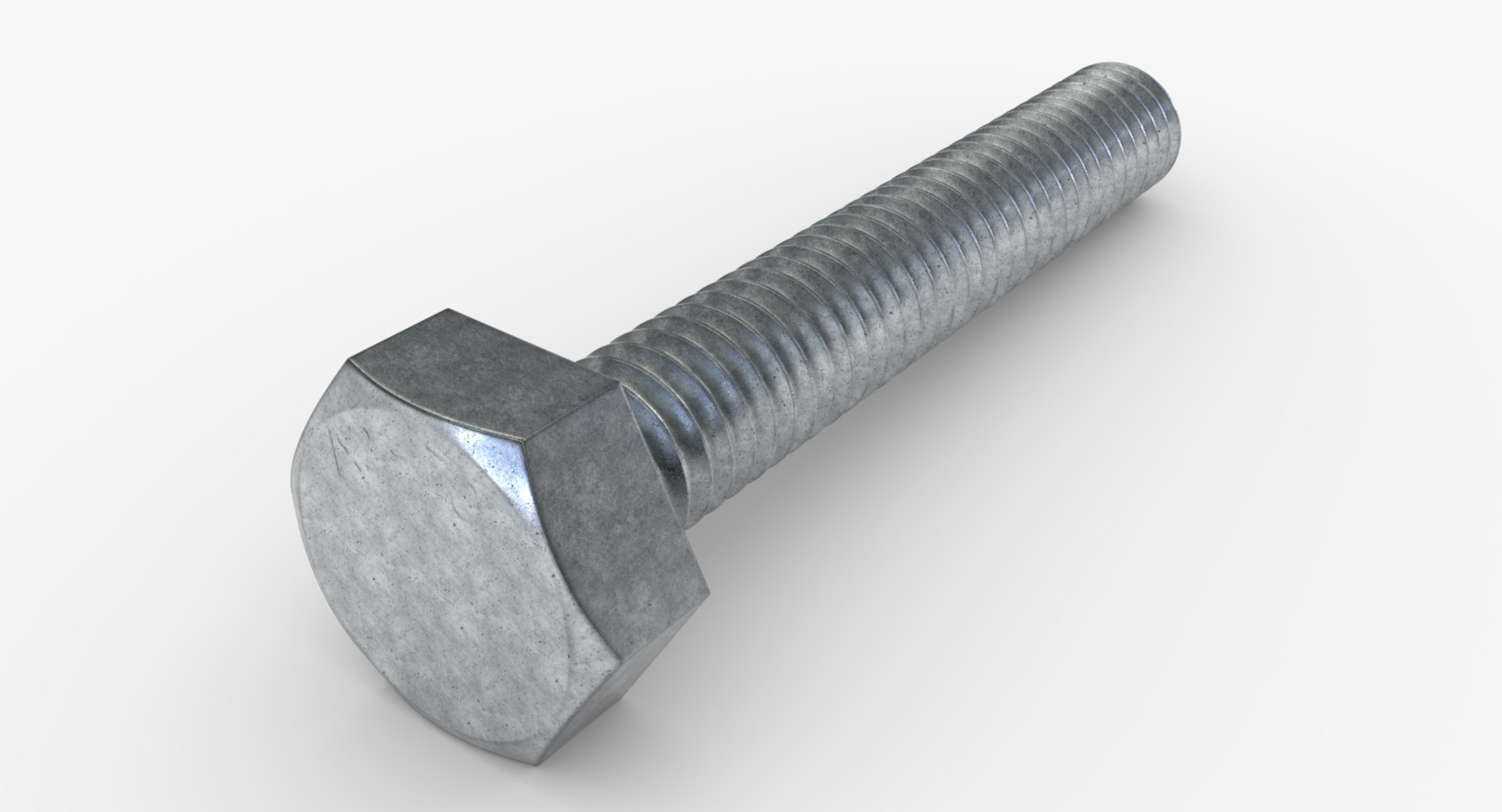 3D Hex Bolt M4x25 - TurboSquid 1355160