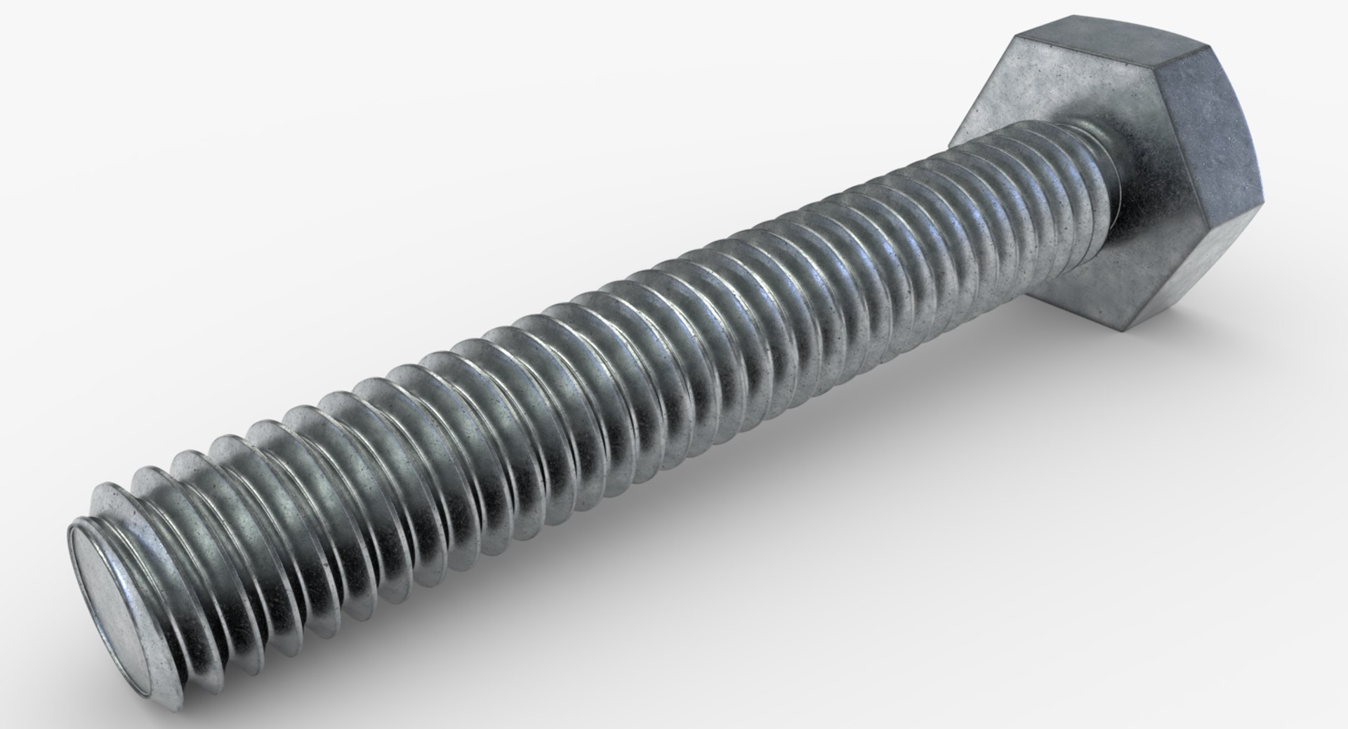 3D Hex Bolt M4x25 - TurboSquid 1355160