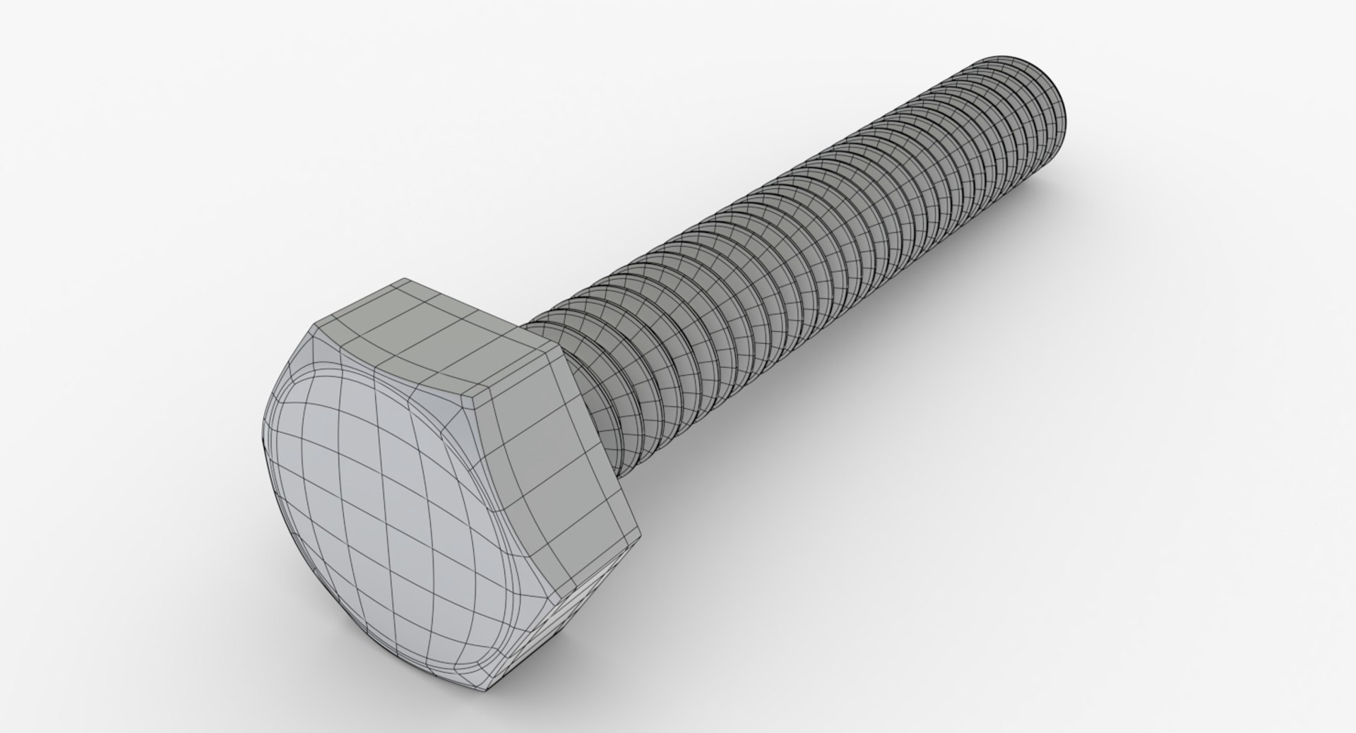 3D Hex Bolt M4x25 - TurboSquid 1355160