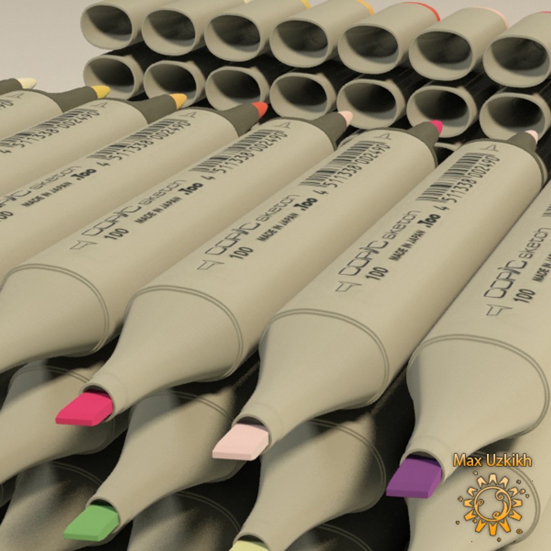 Copic Markers 3d Max