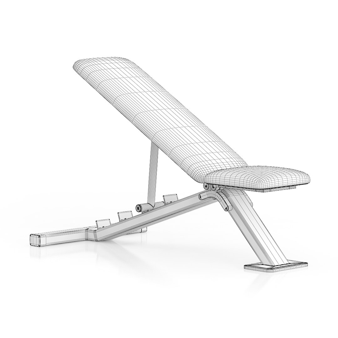 black adjustable gym bench max