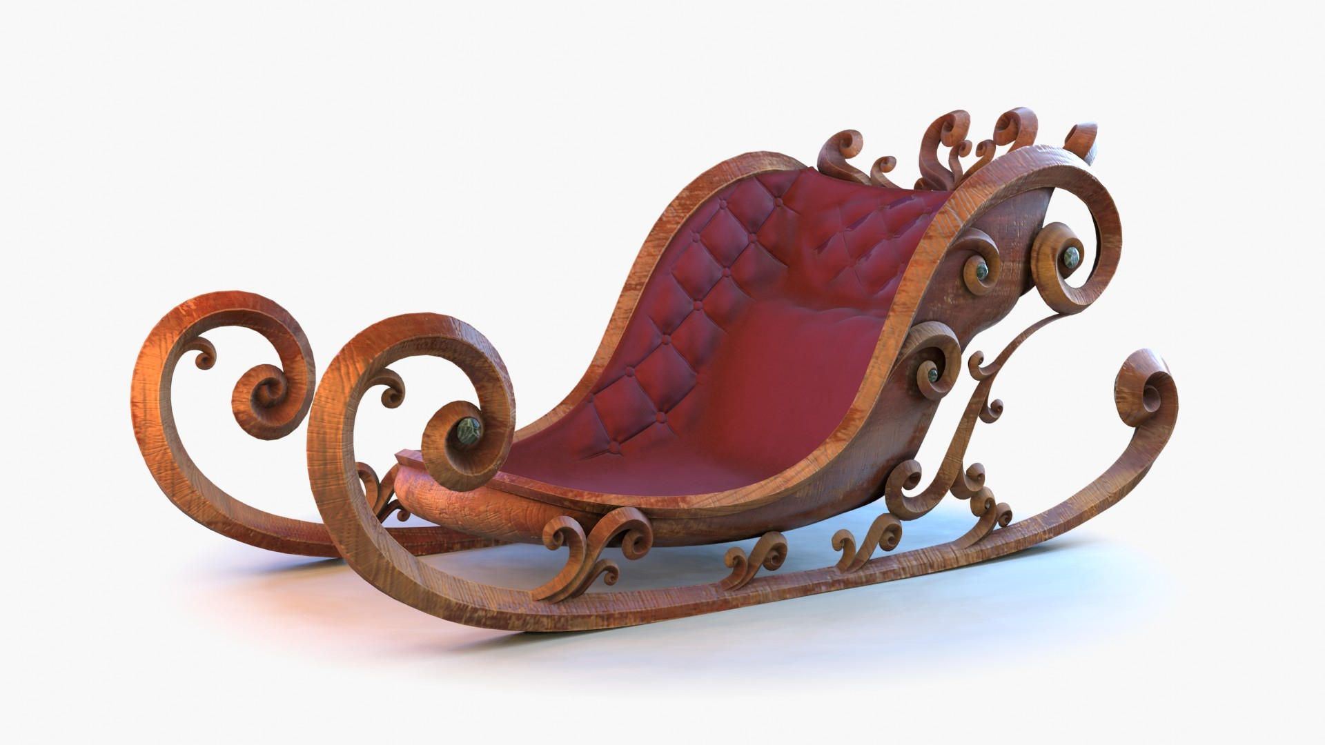 Snow sleigh model - TurboSquid 1480406