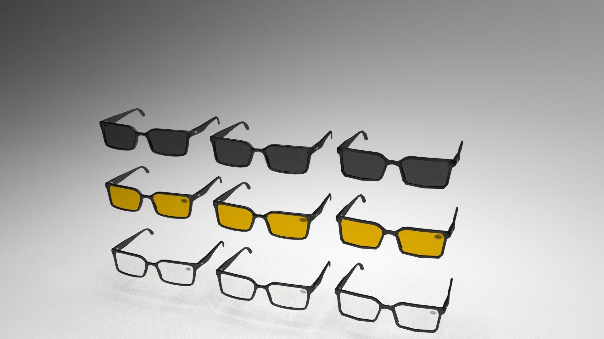 3D Eye Glasses 3D Model 1 Set Model - TurboSquid 1823417