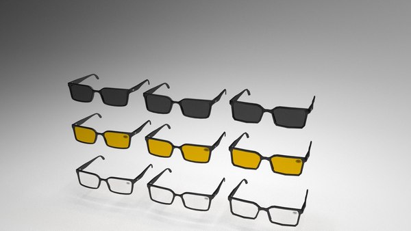 3D Eye glasses 3D model 1 set model - TurboSquid 1823417