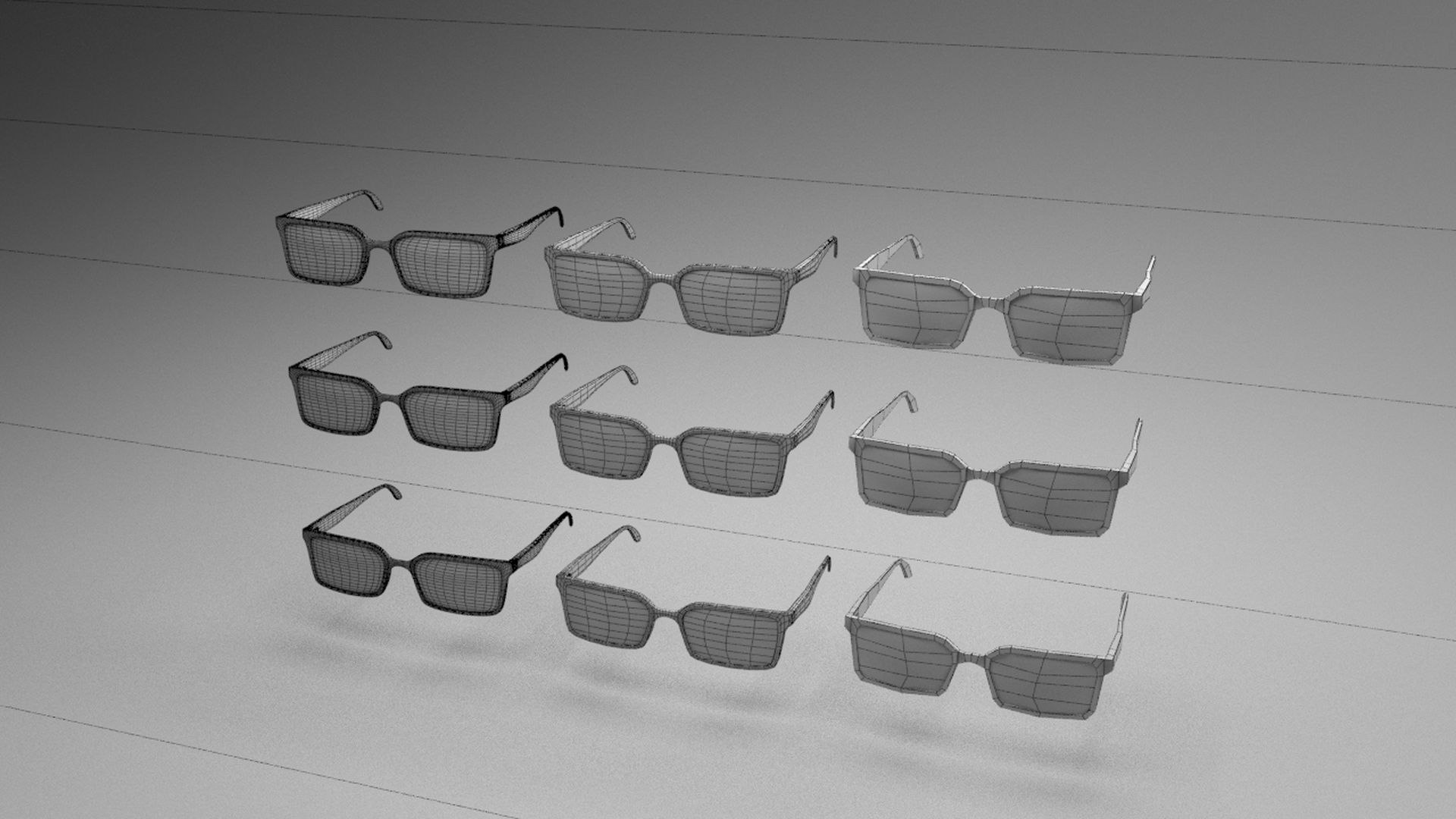 3D Eye Glasses 3D Model 1 Set Model - TurboSquid 1823417