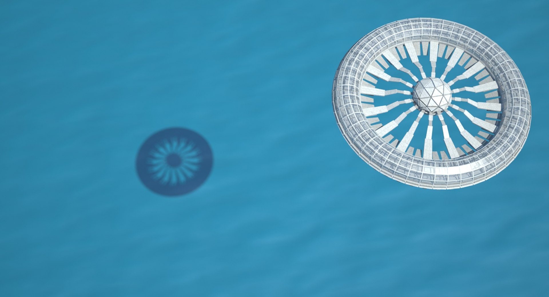 3D Ocean Flying City Model - TurboSquid 1200413