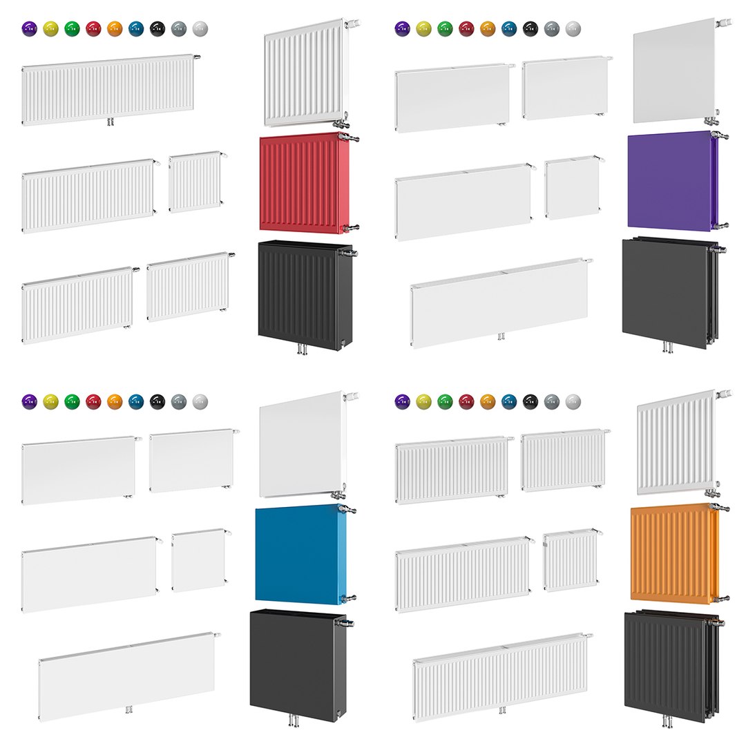 3D Radiators Purmo Set 01-05 - TurboSquid 1909700