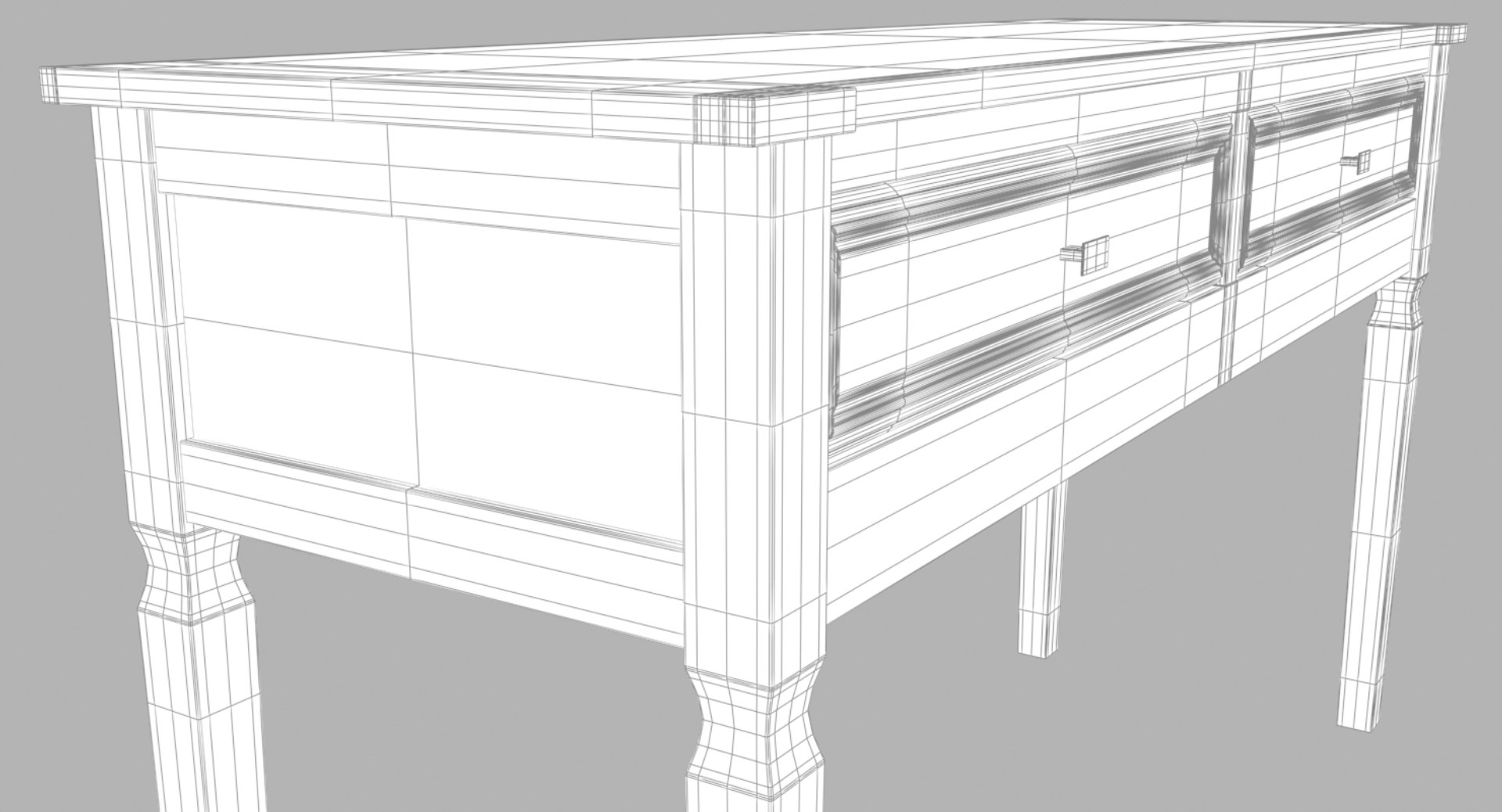 3D Console Table Model - TurboSquid 1333875