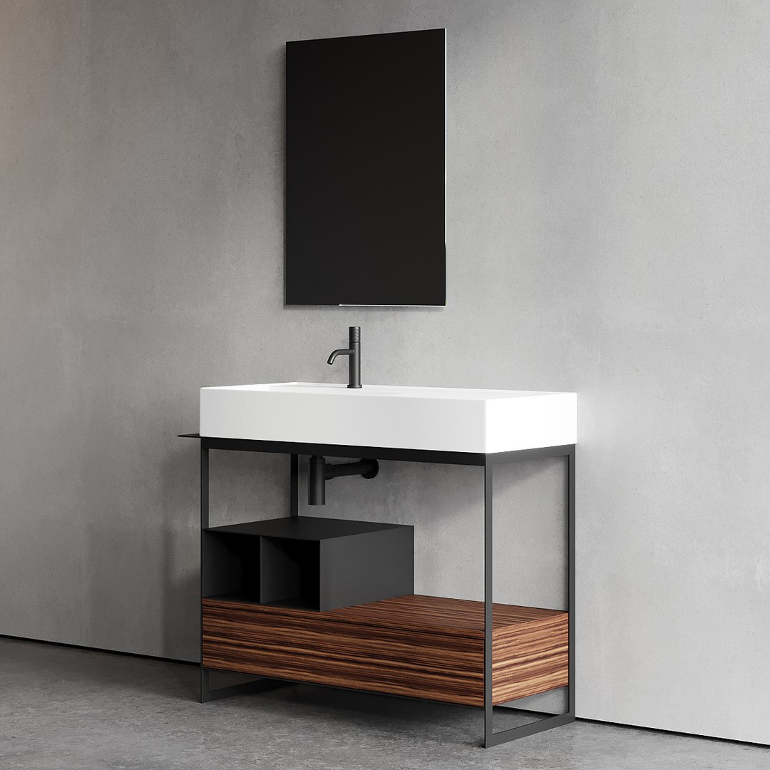 Solid Vanity Unit Model - TurboSquid 1590340