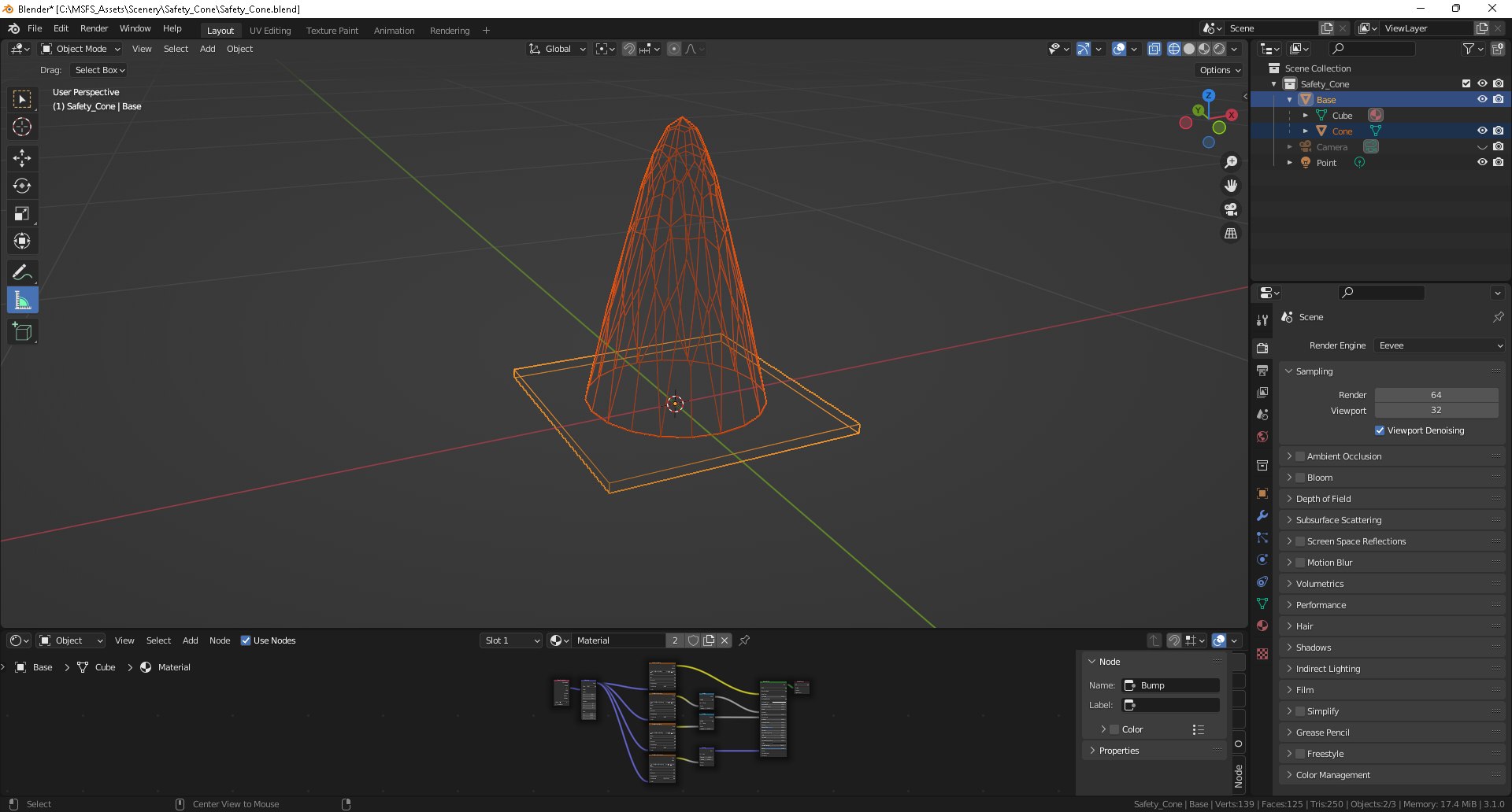 Free Low Poly Safety Cone 3D model - TurboSquid 1890913