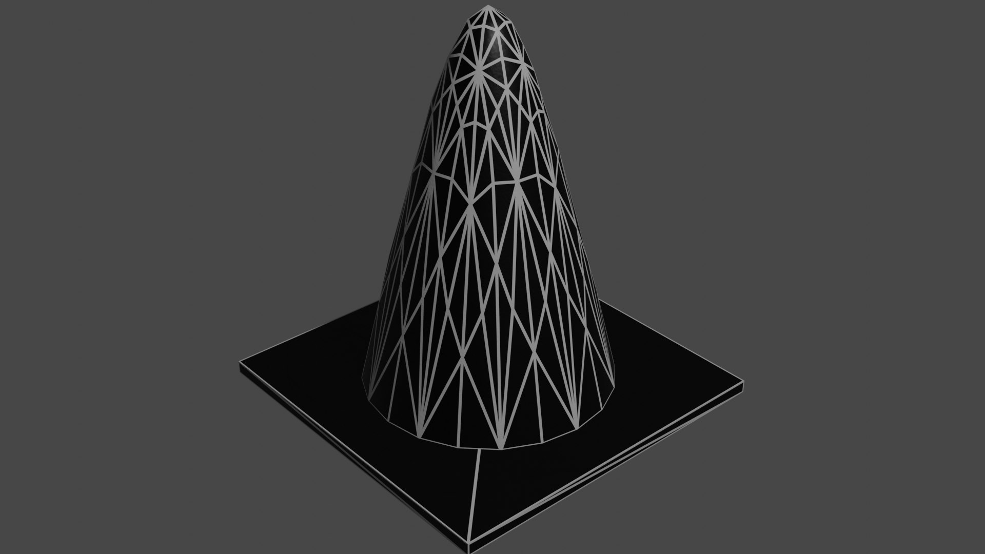 Free Low Poly Safety Cone 3D model - TurboSquid 1890913