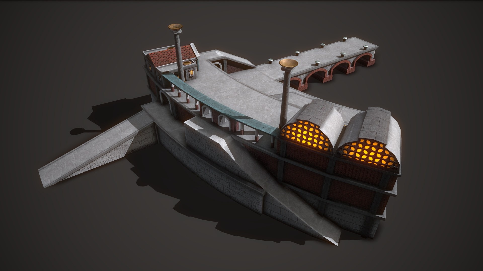 3D Model Ancient Port - TurboSquid 1655912