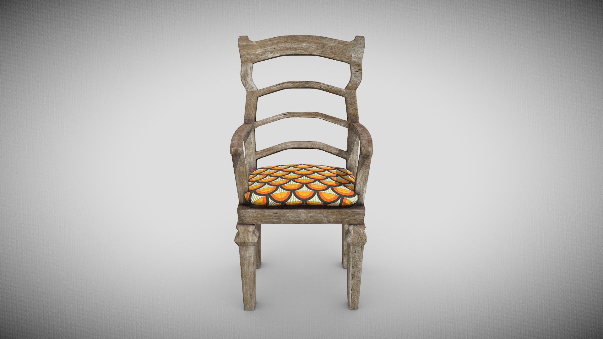 3D Chair With Textile Seat Model - TurboSquid 2044752