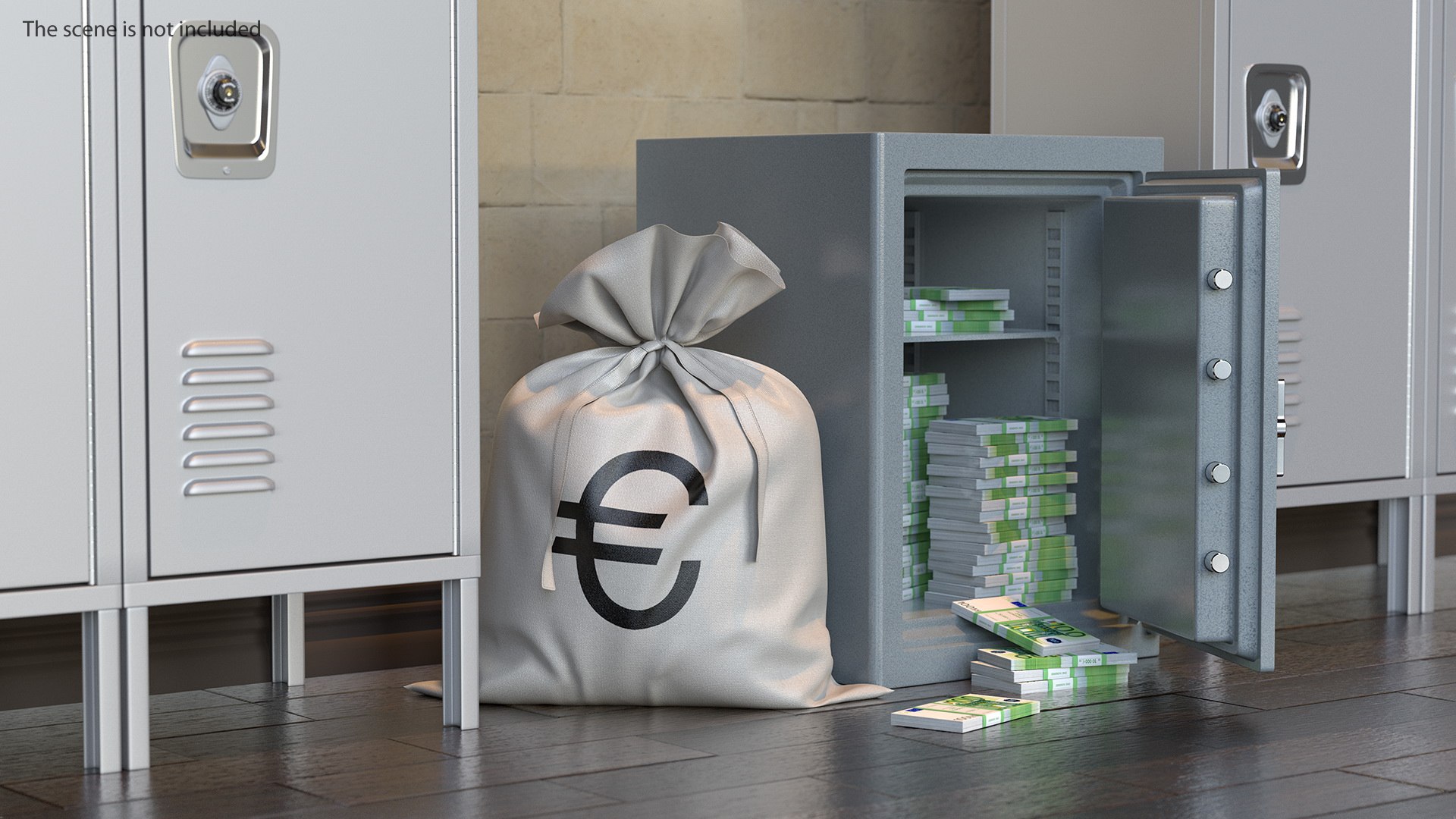Safe Euro Money 3D - TurboSquid 1494131