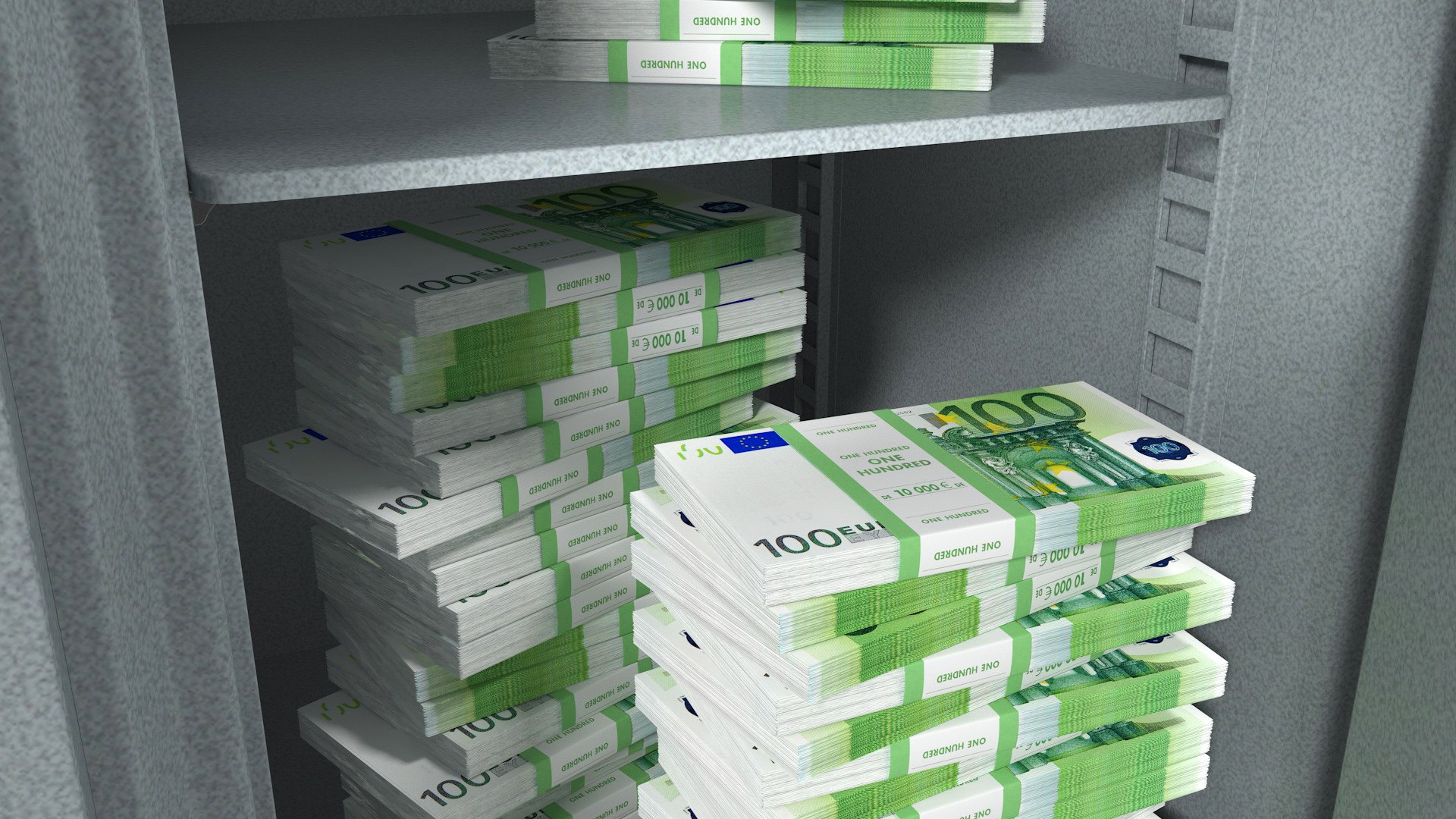 Safe euro money 3D - TurboSquid 1494131