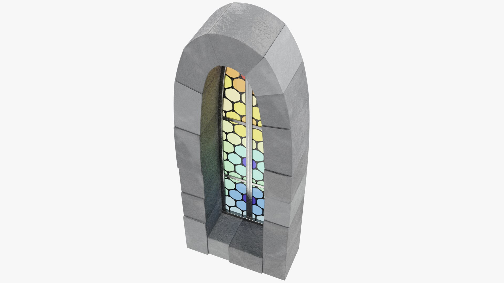 Stylized Old Castle Window Model - TurboSquid 1668216