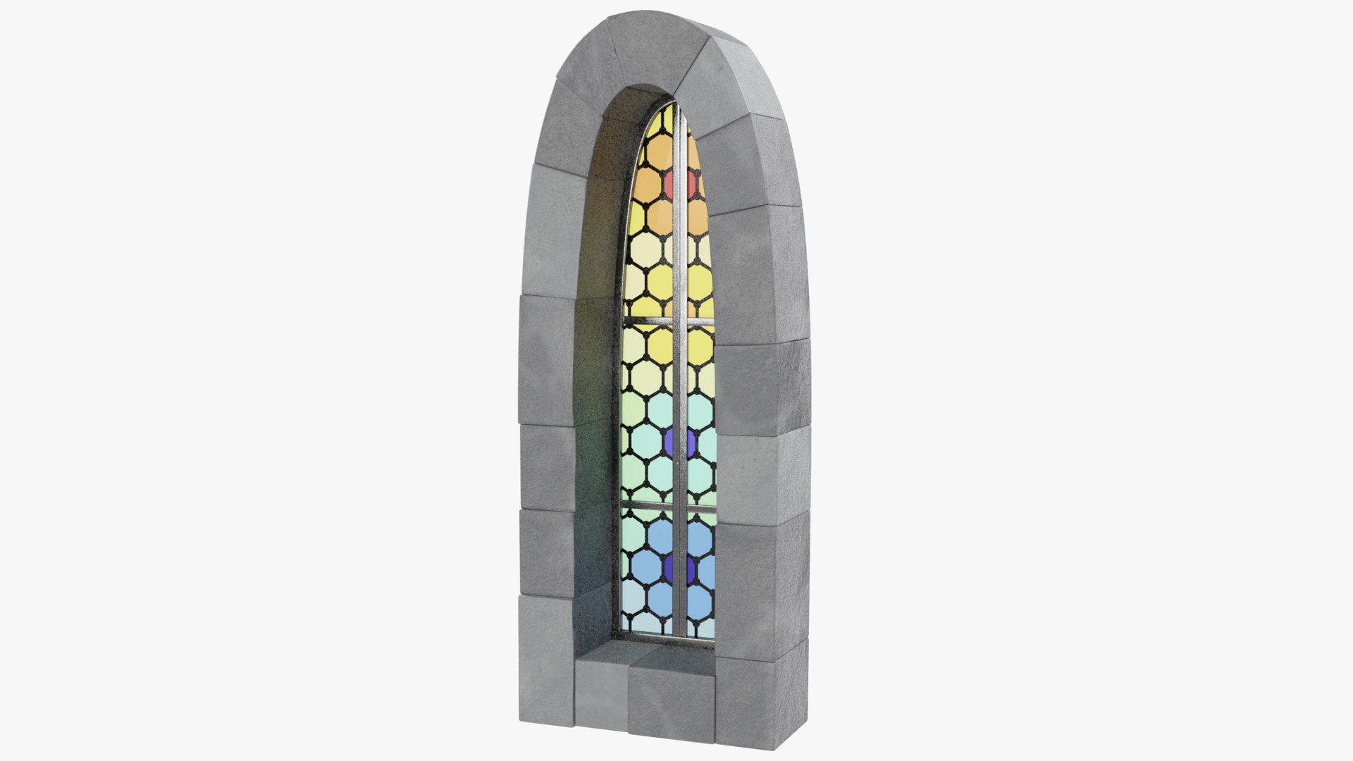 Stylized Old Castle Window Model - TurboSquid 1668216