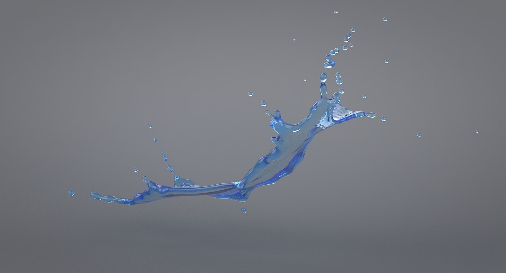 3D abstract liquid splash - TurboSquid 1381802