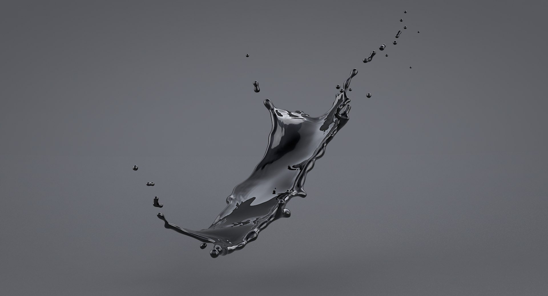 3D abstract liquid splash - TurboSquid 1381802