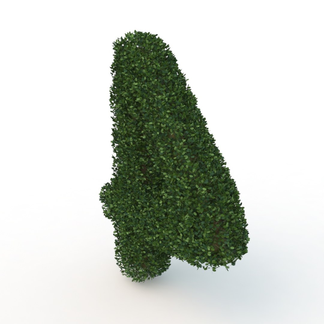 3D 4 hedge model - TurboSquid 1453115