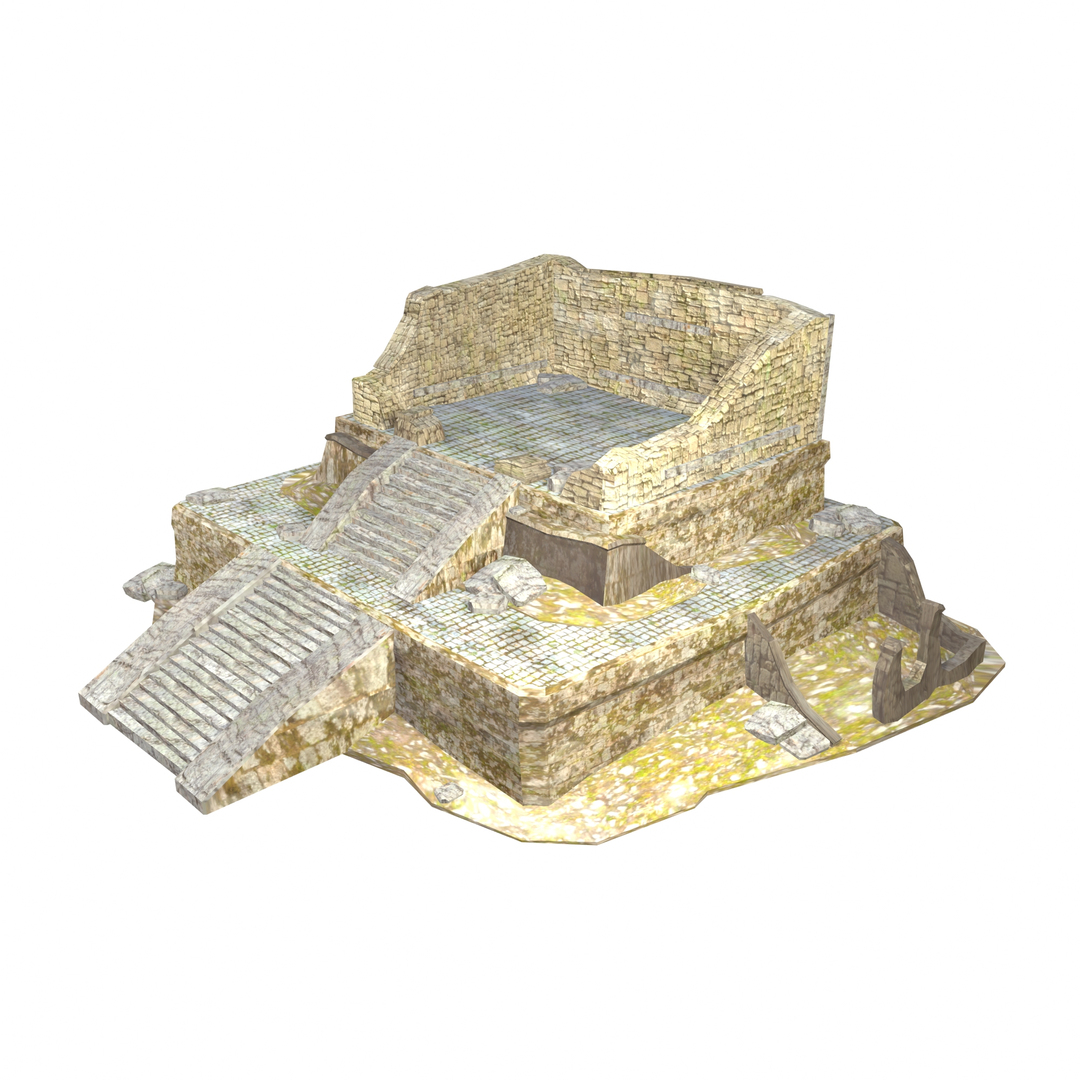 3D Mayan Building - - TurboSquid 1586703