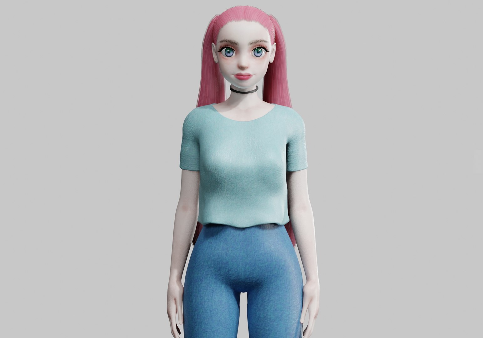 Beautiful Cute Woman V22727 3D Model - TurboSquid 2277530