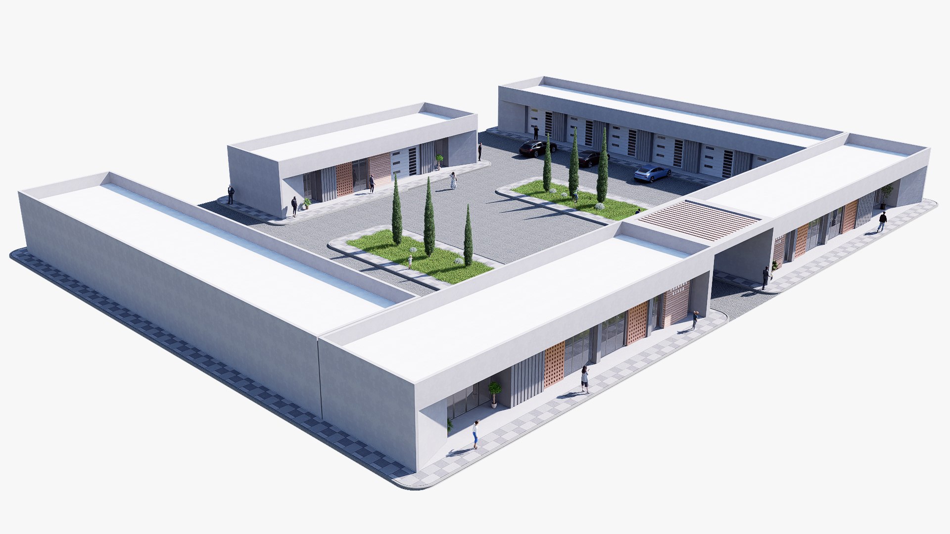 3D Model Commercial Building - TurboSquid 2387451