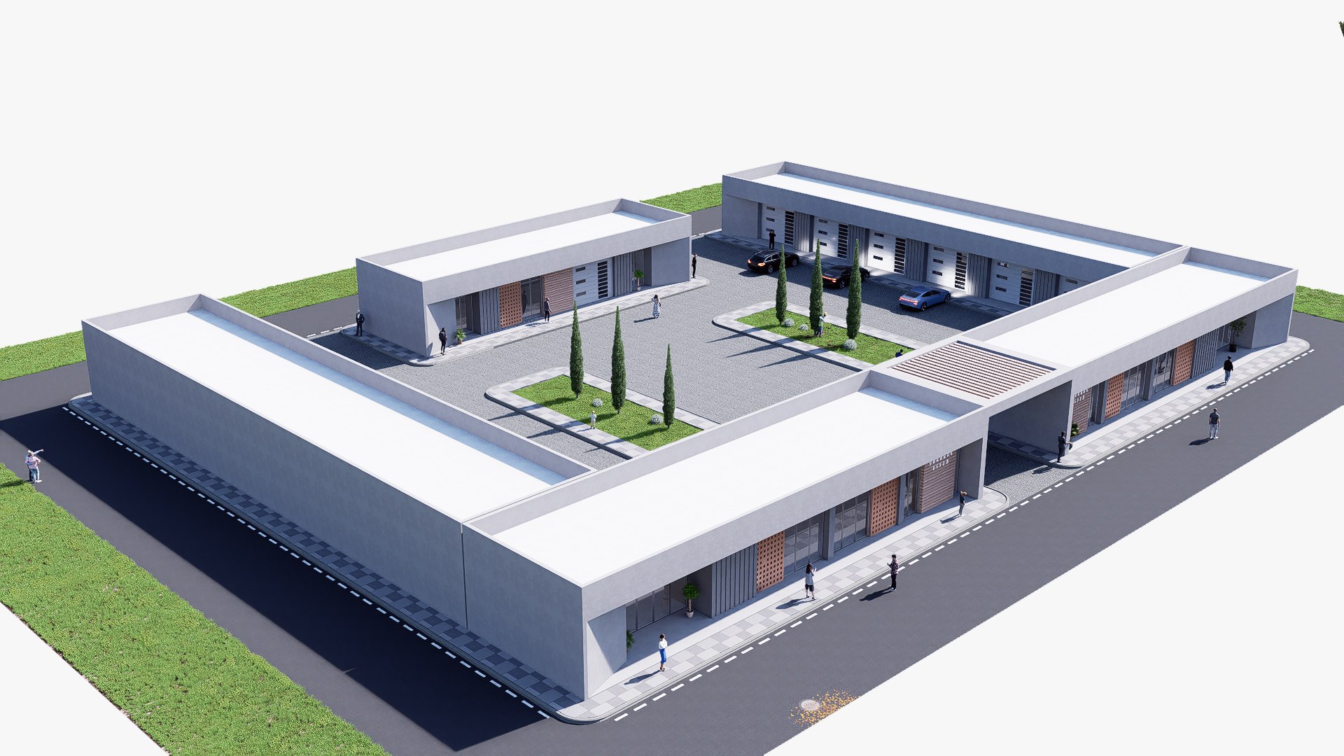 3D Model Commercial Building - TurboSquid 2387451