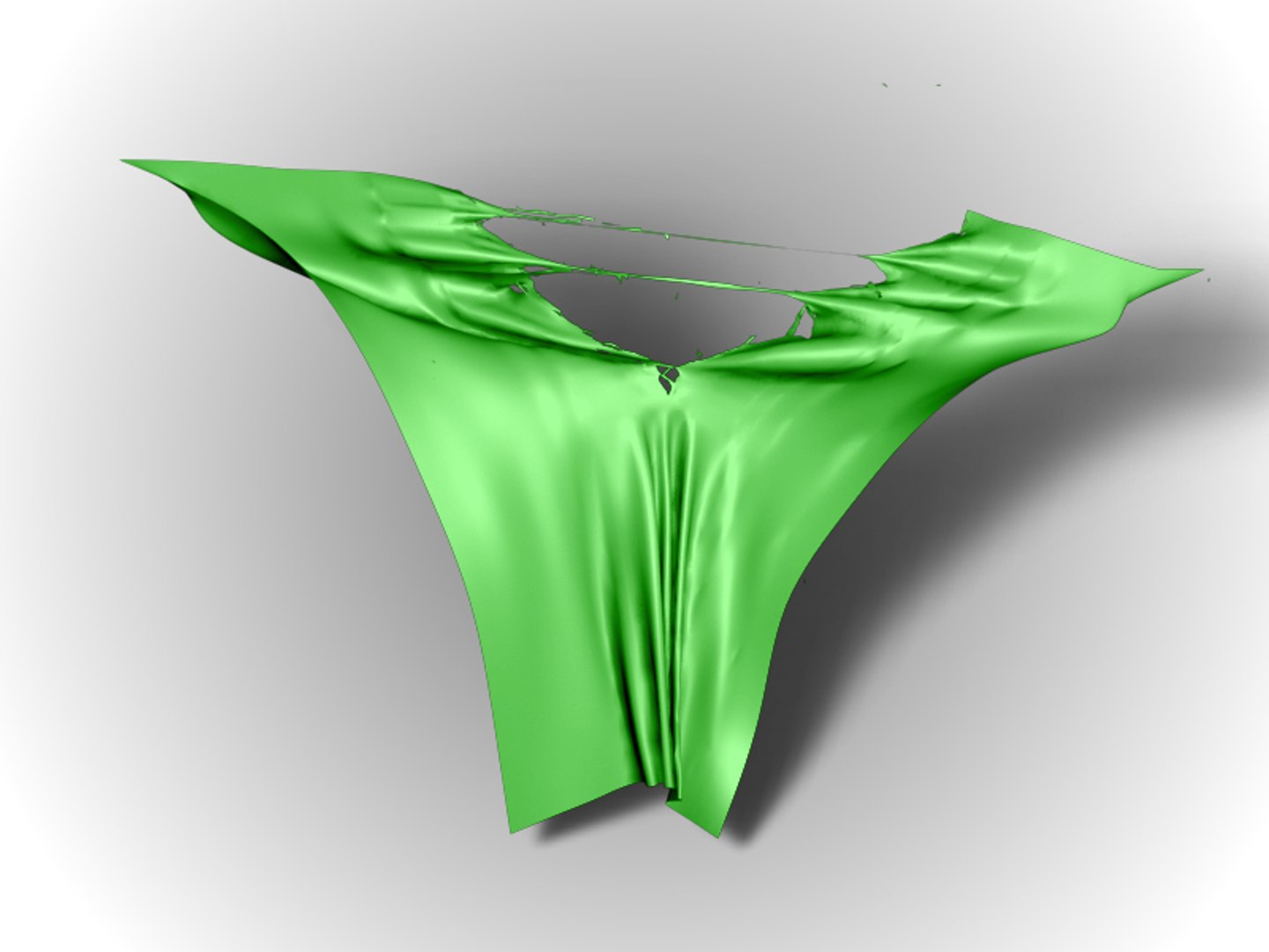 3d Cloth Torn Model