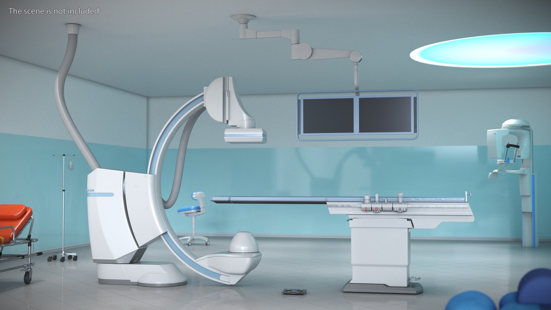 3D Model Integrated X-Ray Imaging System With Table And Overhead ...