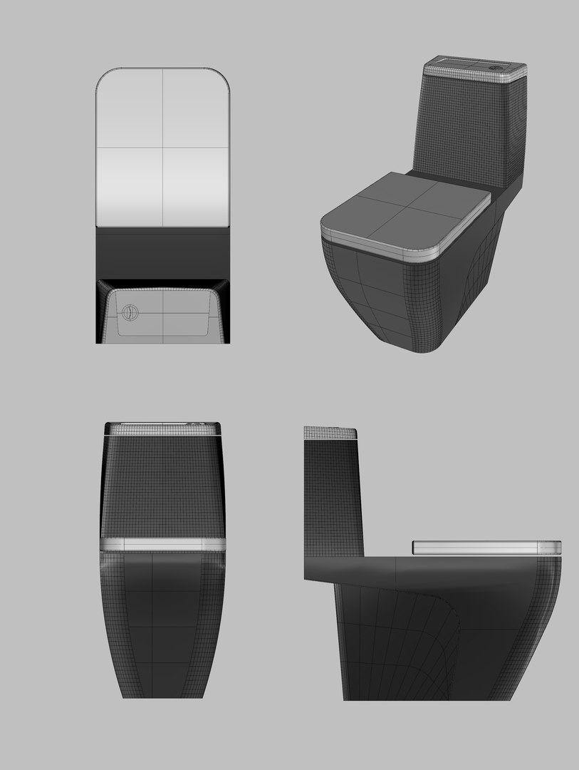 3D Toilet Model - TurboSquid 1461063