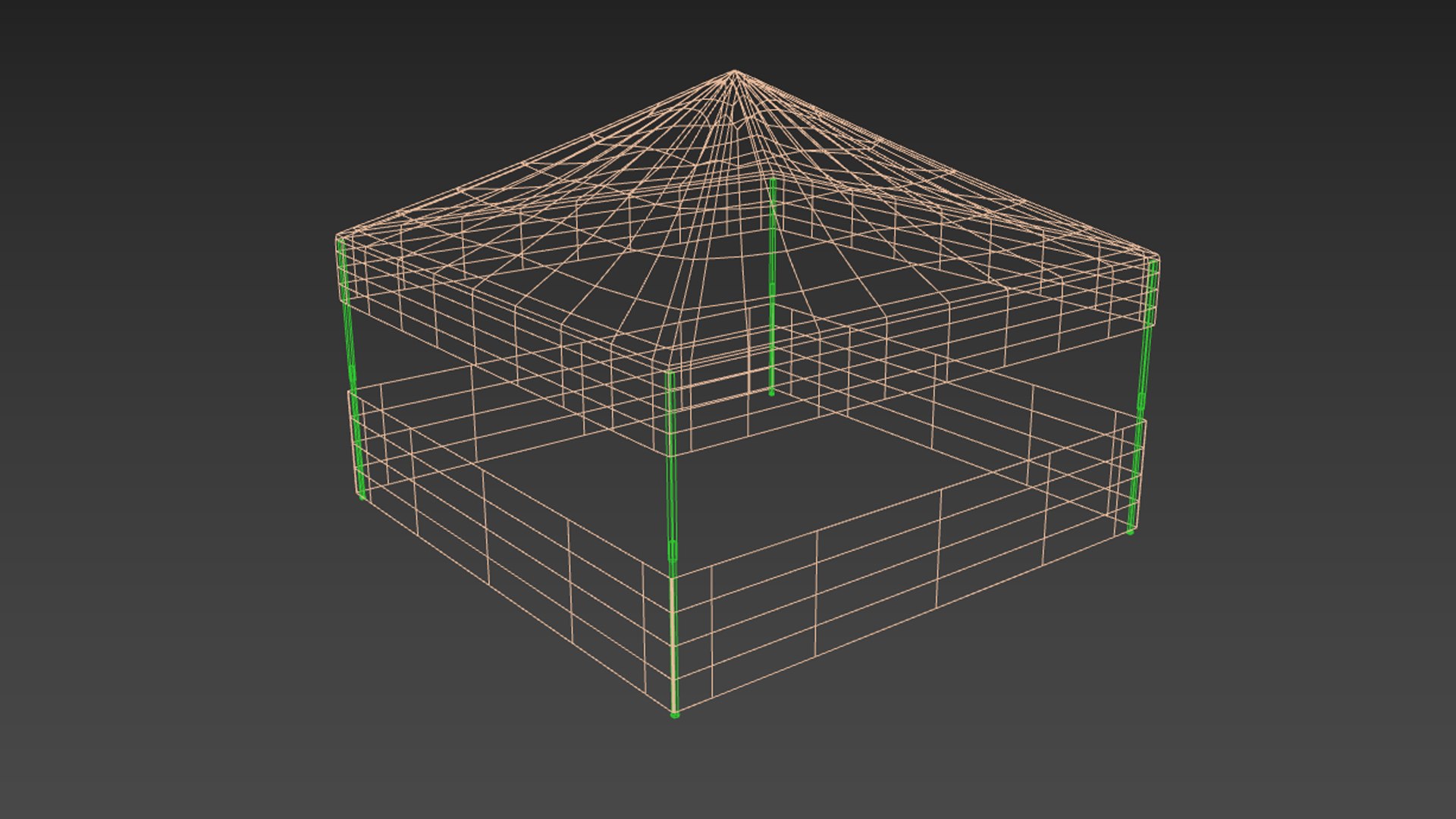 3D realistic tent 5x5 meters - TurboSquid 1504523
