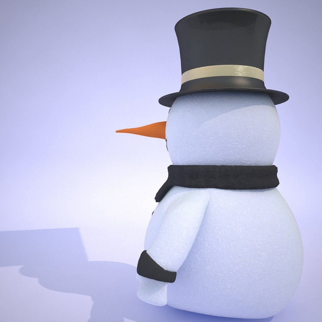 3d Snowman Snow Man Model