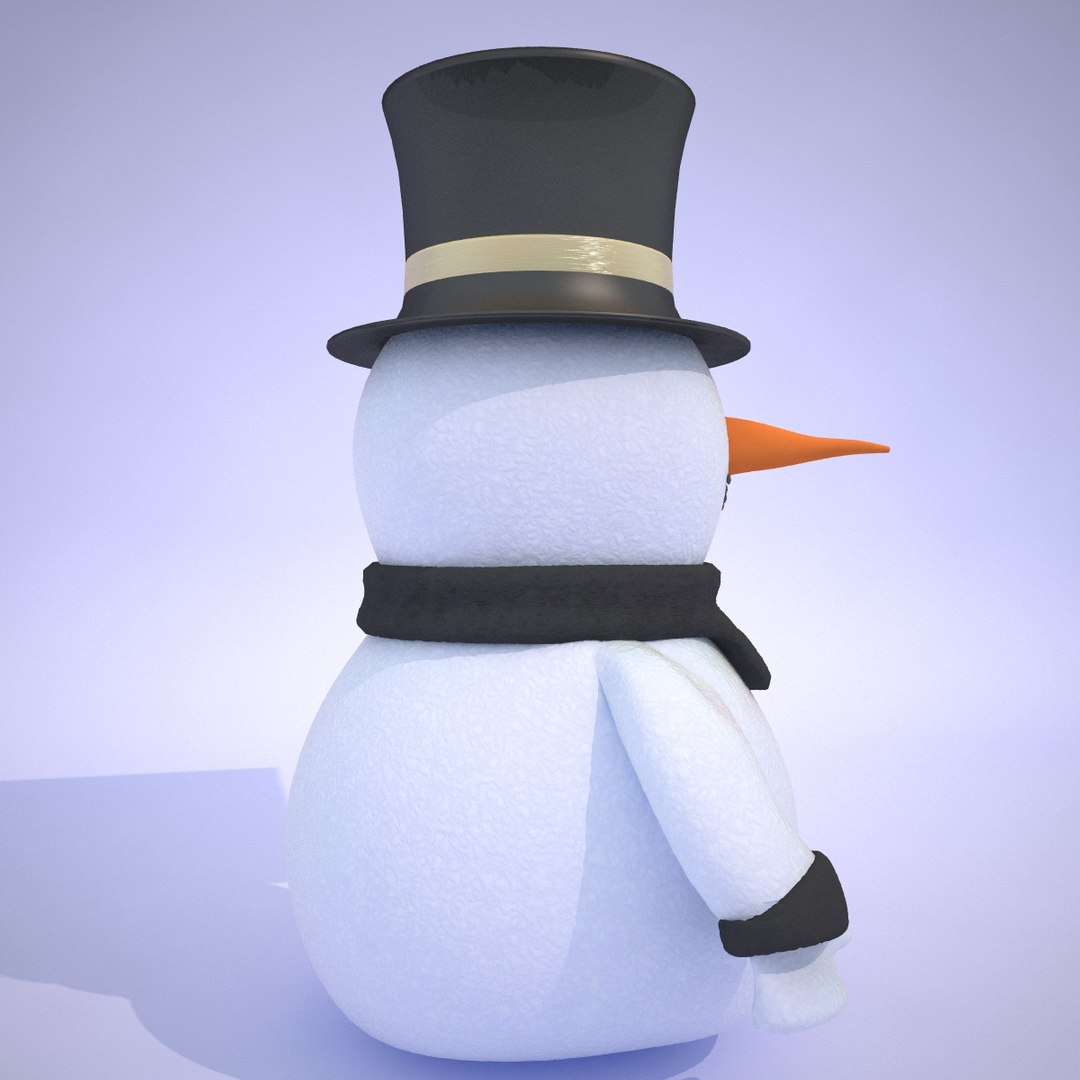 3d Snowman Snow Man Model