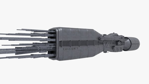3D Space Ship Falcon 7 model - TurboSquid 1989997