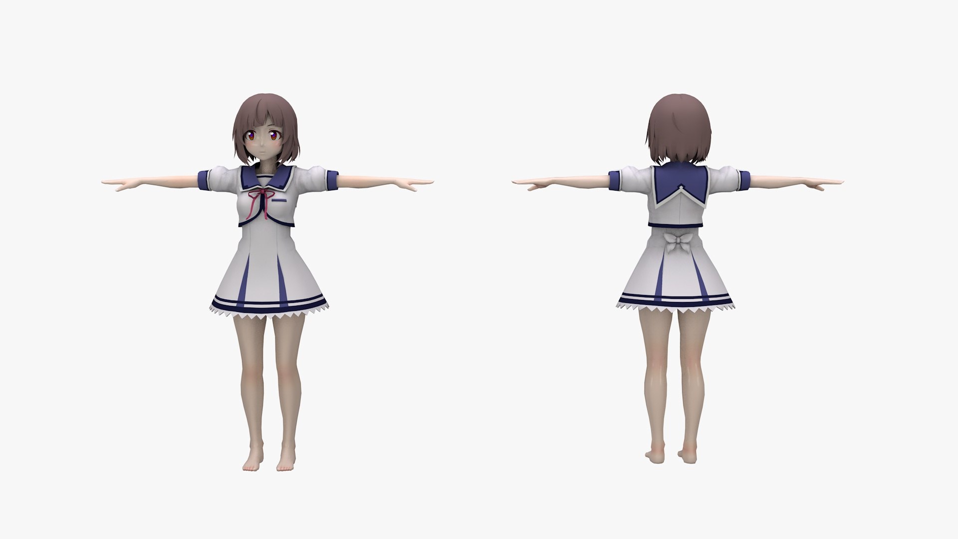3D Anime Nanako Model - TurboSquid 1851569