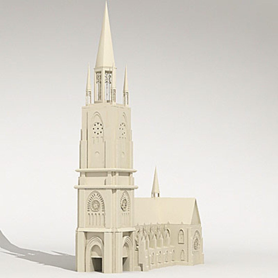 Church Cathedral Bulding 3d 3ds