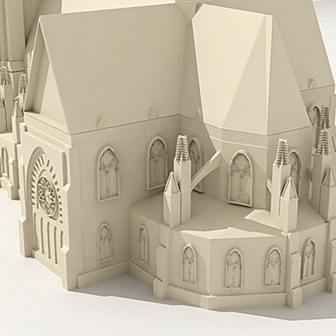 Church Cathedral Bulding 3d 3ds