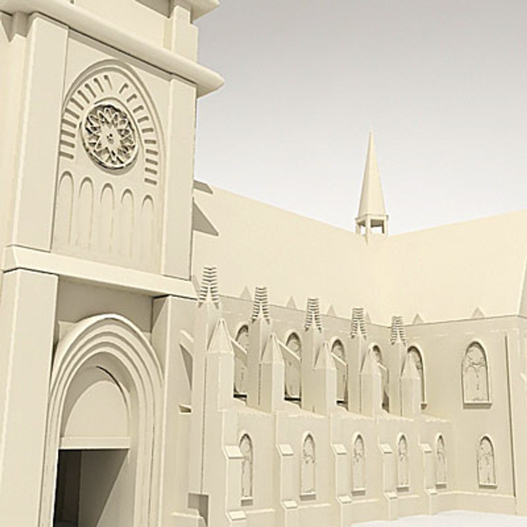 Church Cathedral Bulding 3d 3ds