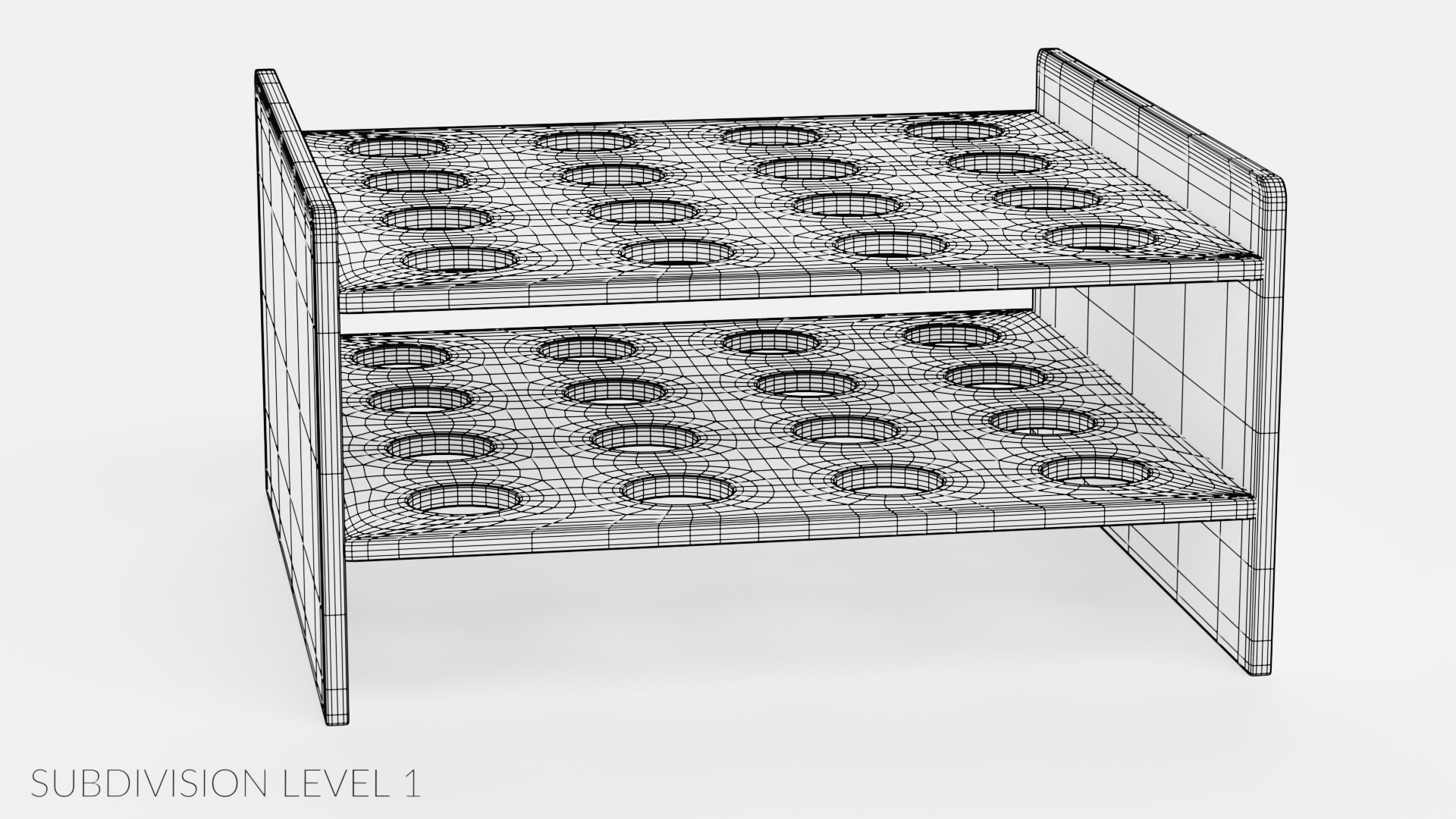 3D Model Test Tubes Rack - TurboSquid 1523536