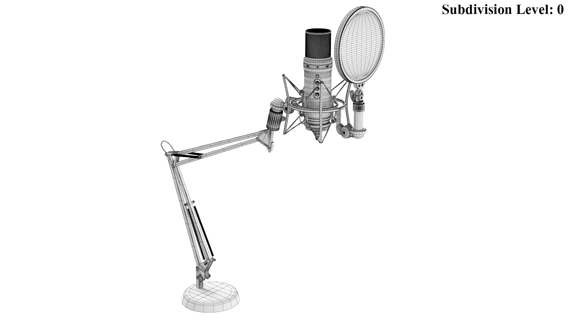 3D Condenser Microphone With Durable Arm - TurboSquid 1820845