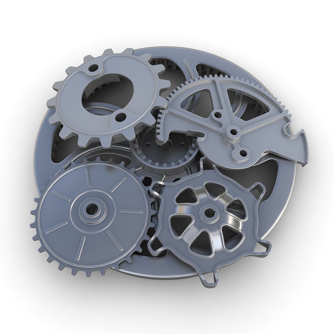 3d Model Gears Set 05