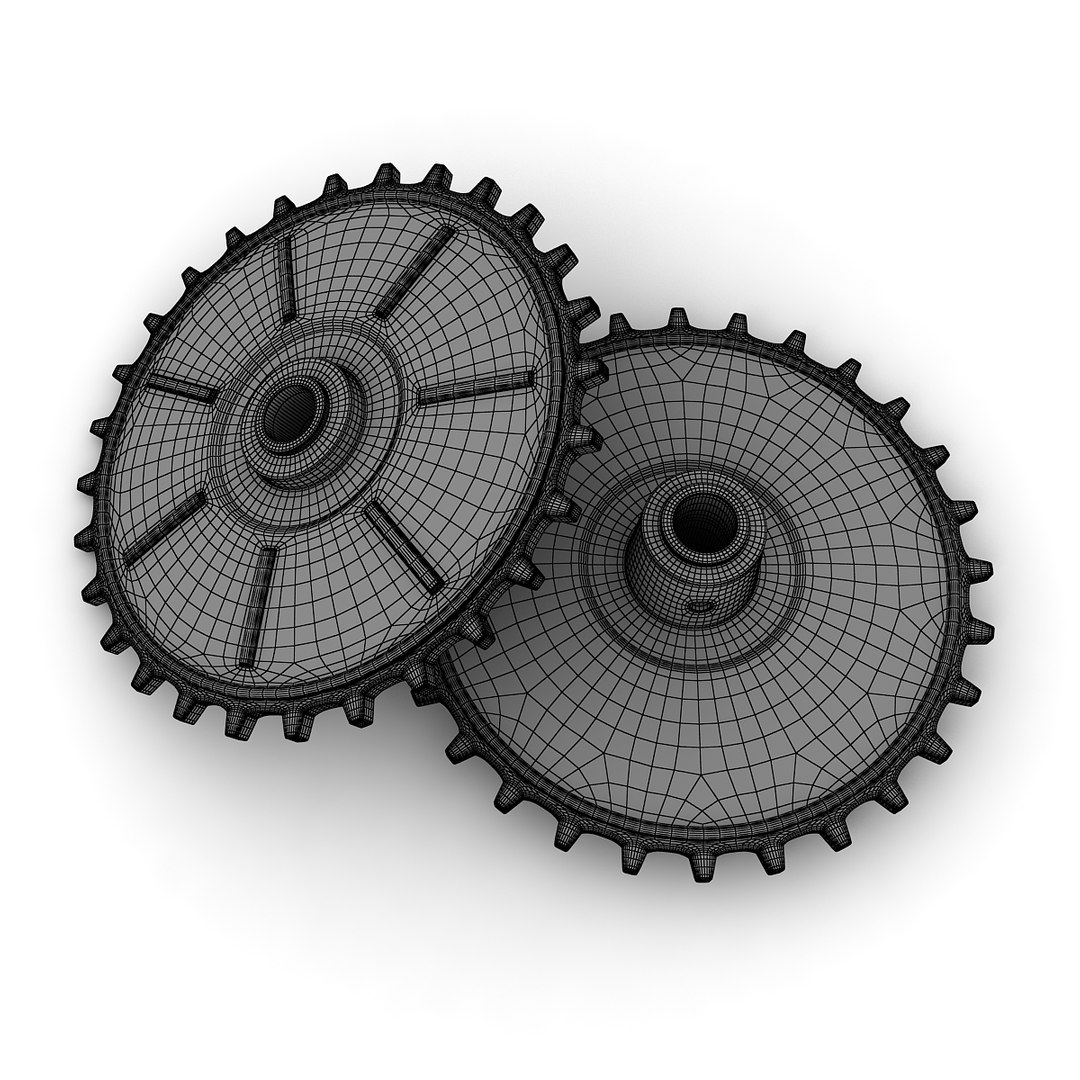 3d Model Gears Set 05