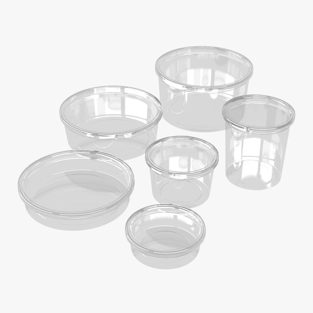 Plastic Containers 3D Model - TurboSquid 1461013