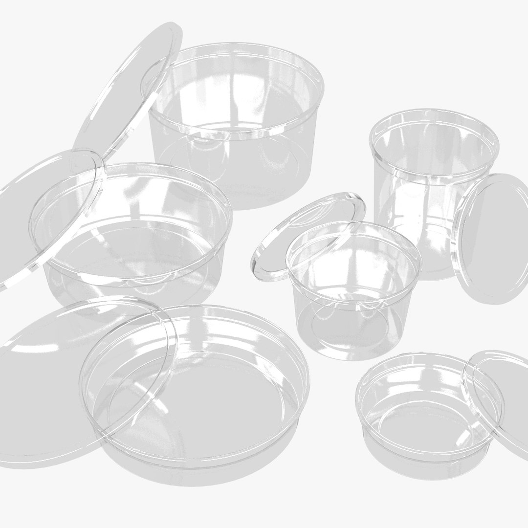 Plastic Containers 3D Model - TurboSquid 1461013