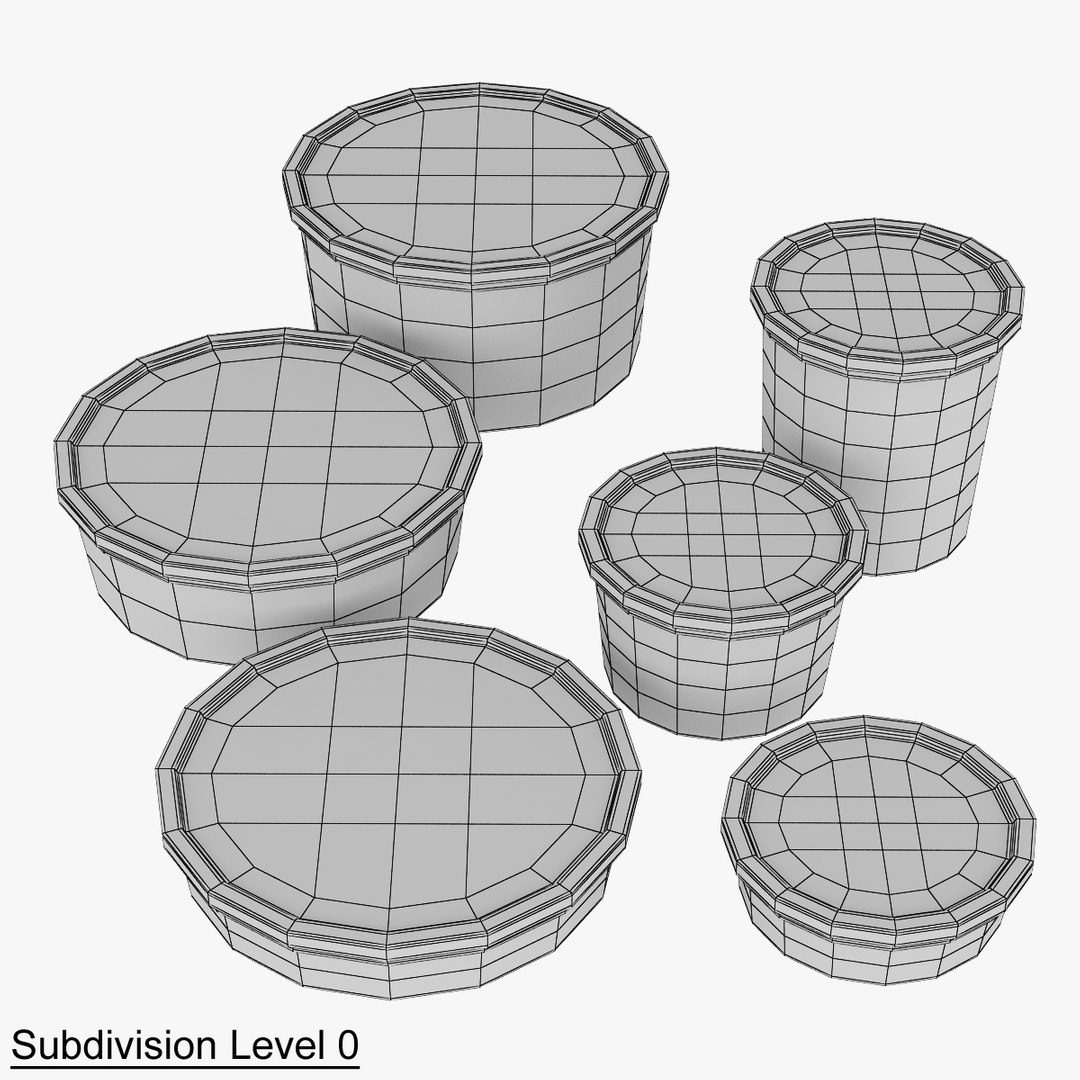 Plastic Containers 3D Model - TurboSquid 1461013