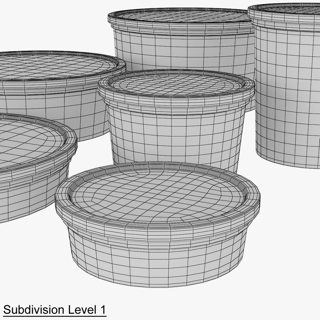 Plastic Containers 3D Model - TurboSquid 1461013