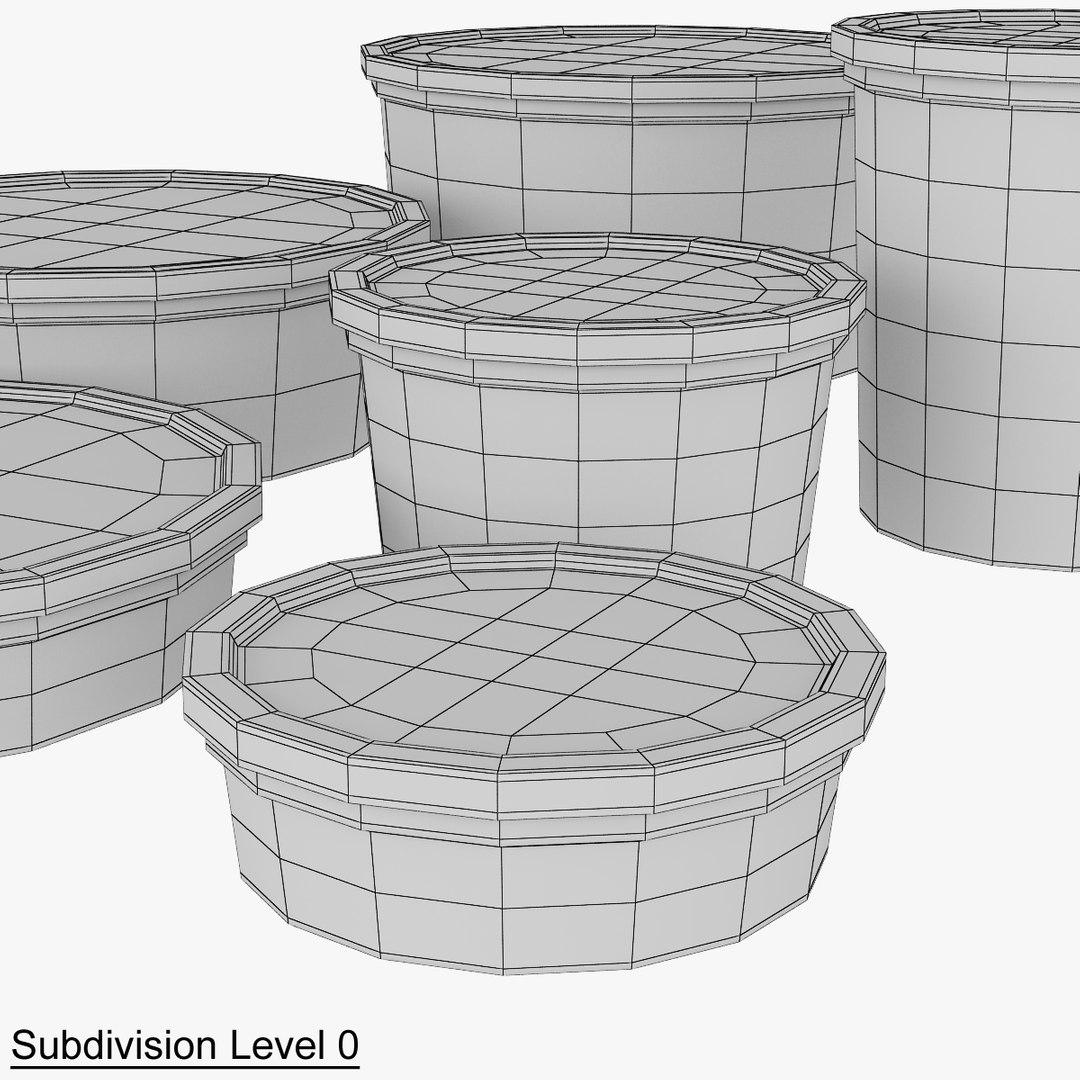 Plastic Containers 3D Model - TurboSquid 1461013